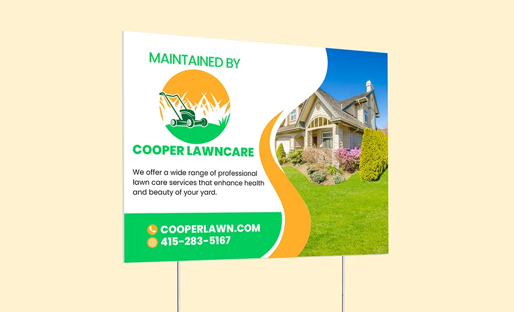 Custom Yard Signs | Poster Board & Plastic Printing | Sprink