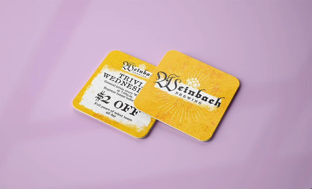 Custom Coasters: Paper & Pulpboard Drink Coasters | Sprink
